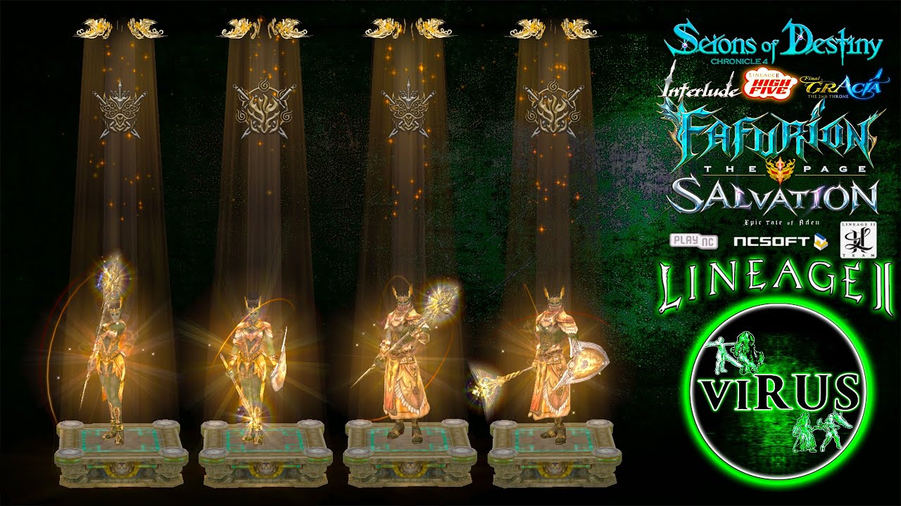 New NPC Hero MShaman & FShaman with Effects and Logo. LINEAGE II. C4-Gracia ◄√i®uS►