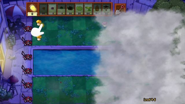 5-Plants vs Zombies. Приключение, уровни с 4.1 по 4.10