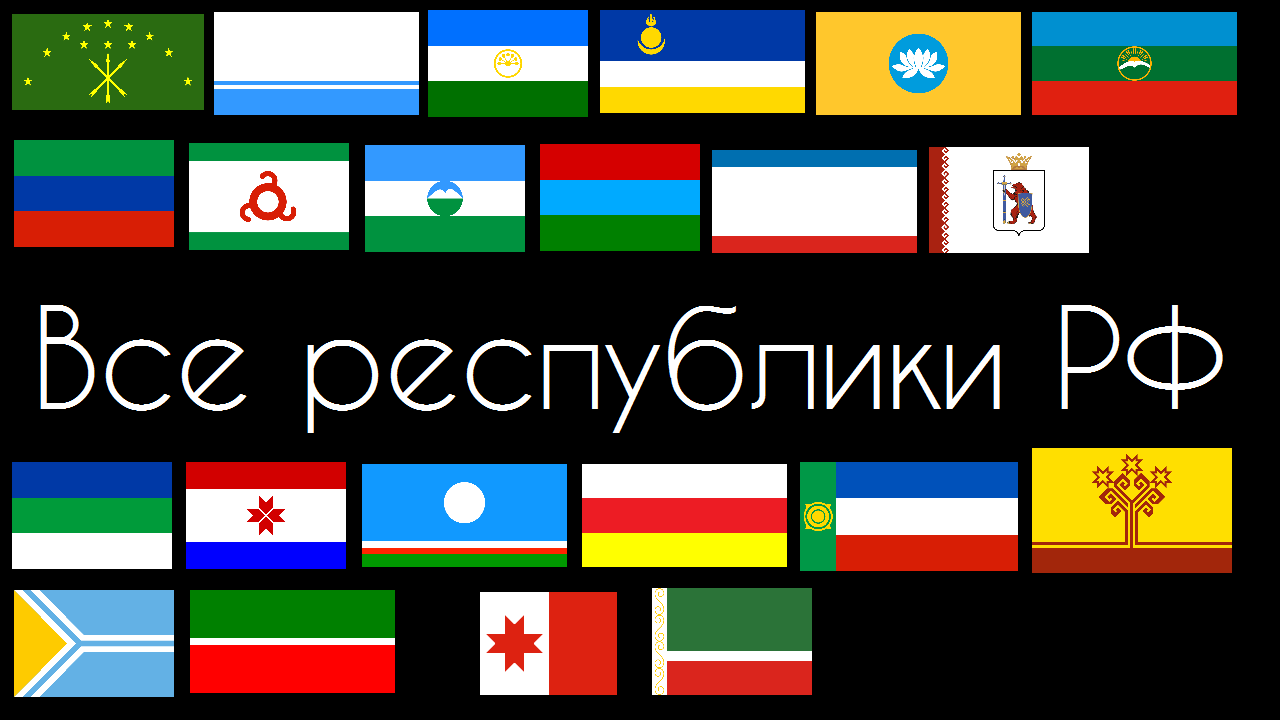 Все республики Российской Федерации