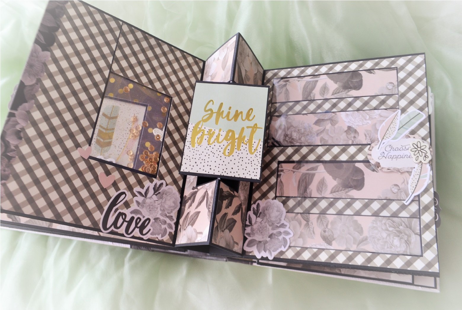 СВАДЕБНЫЙ ФОТОАЛЬБОМ / Страница №6 / СКРАПБУКИНГ ОБУЧЕНИЕ