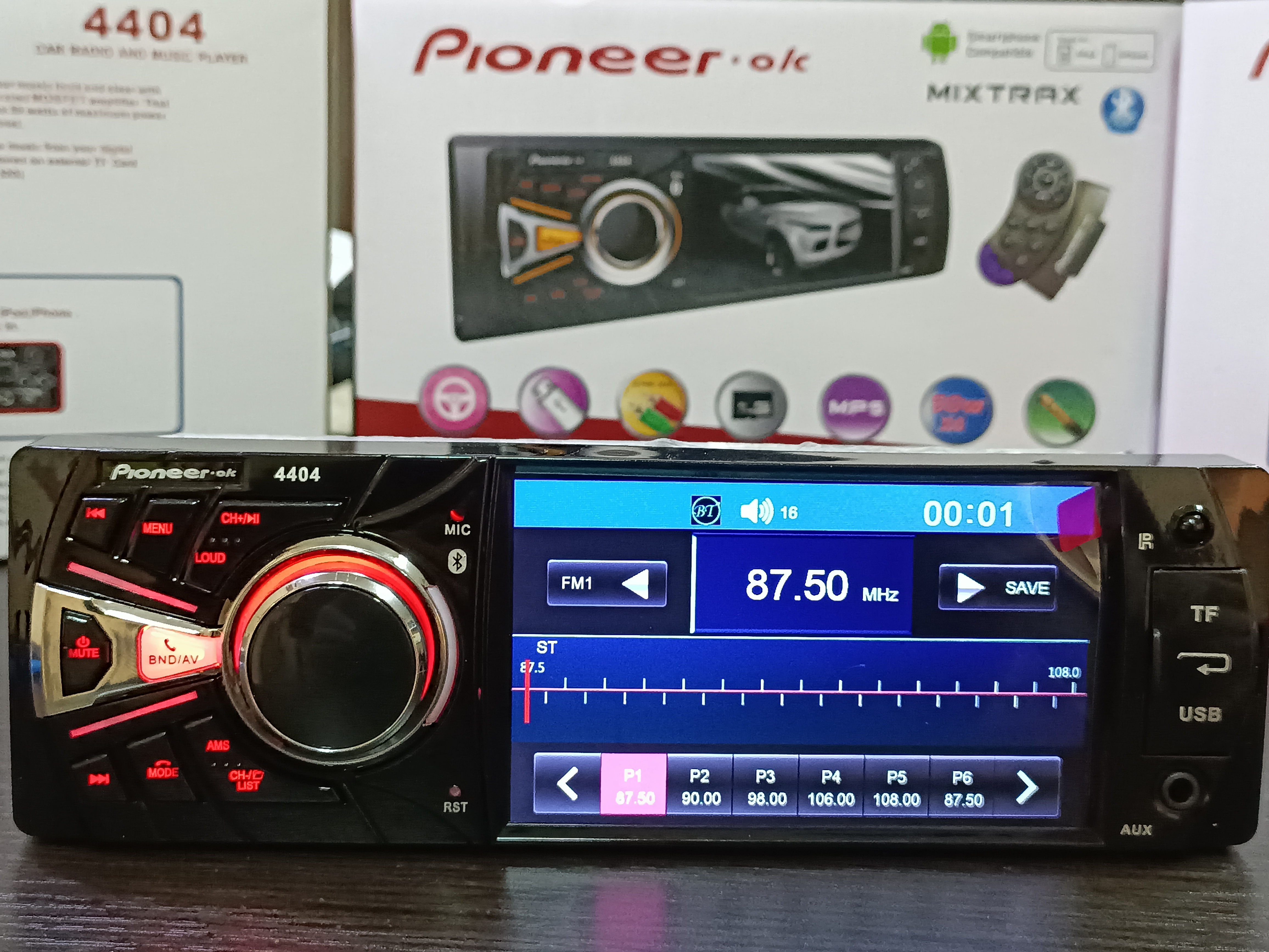 Обзор  автомагнитолы Pioneer.ok 4404
