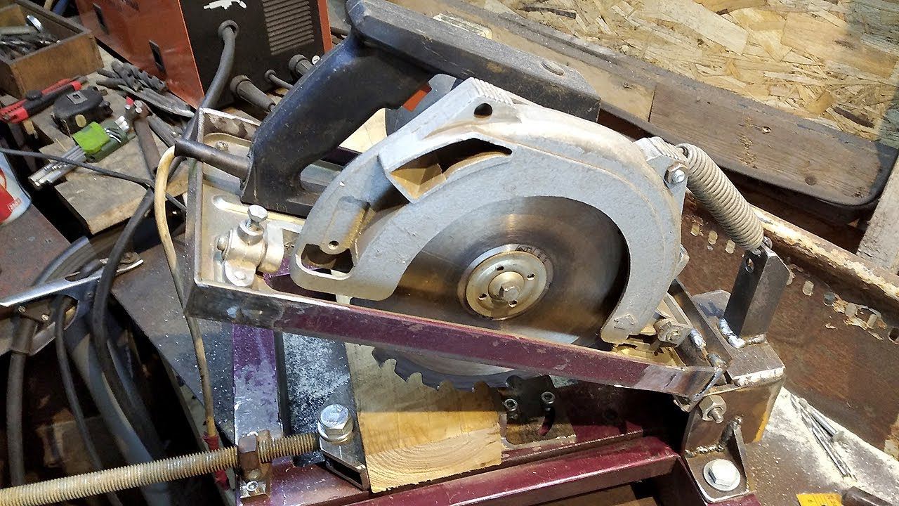 Торцовочная пила из циркулярной пилы 1 часть/ Change CIRCULAR SAW to miter SAW part 1