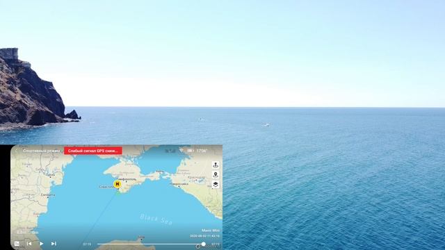 DJI Mavic mini чуть не утонул в Черном море