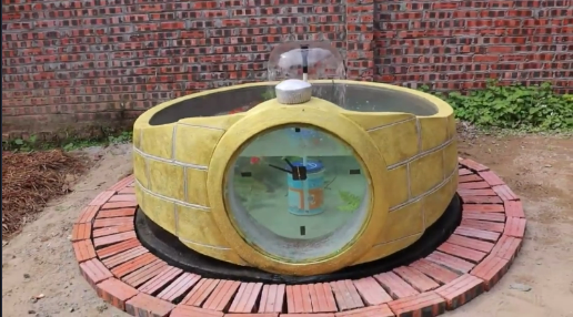 Золотые часы Классика, Роскошь, Мода для мужчин Импровизированный Аквариум!