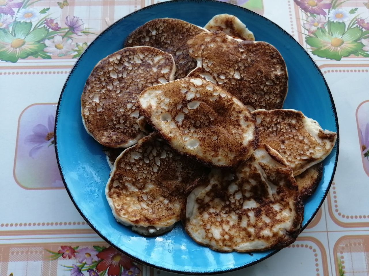 №142 Оладьи на кефире с куриным фаршем._ Оладьи на перекус.