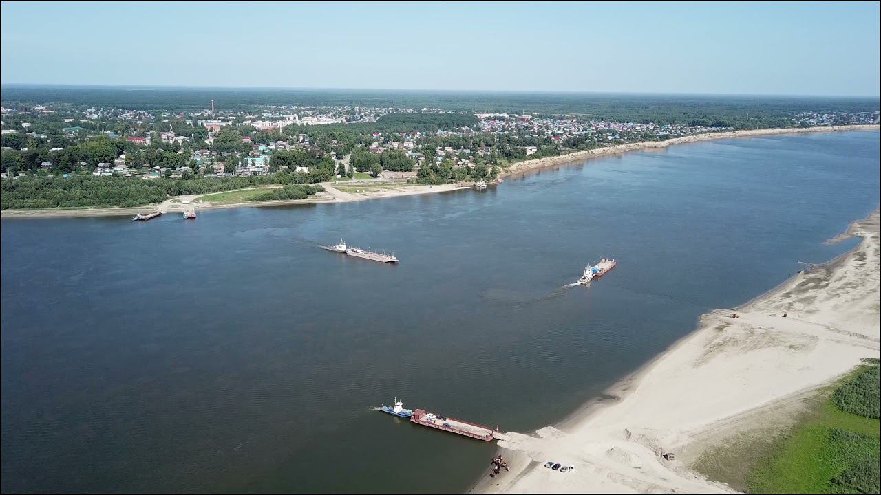 Колпашево, пристань, таймлапс