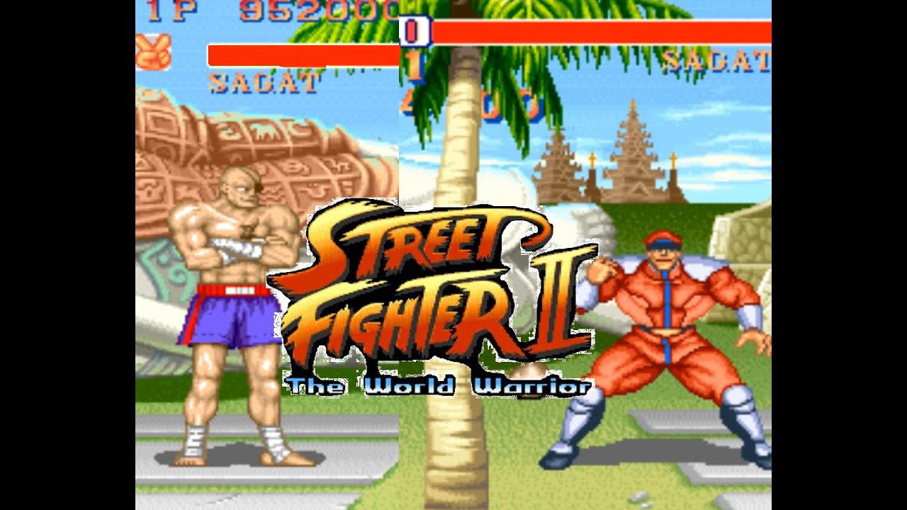 Street Fighter II The World Warrior (MAME) Sagat & M.Bison "Vega" Arcade