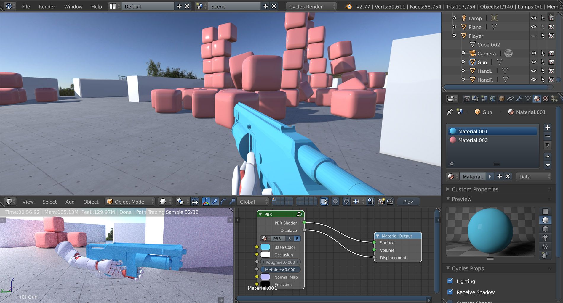 Программирование. Blender Game Engine. Прототип самолета.mp4