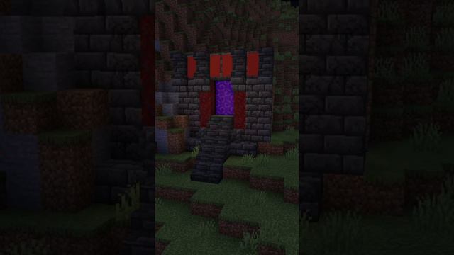 Красивый портал в ад #постройки #майнкрафт #ад #портал #shorts