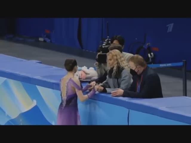 Валиева, Трусова, Щербакова Олимпиада за кадром