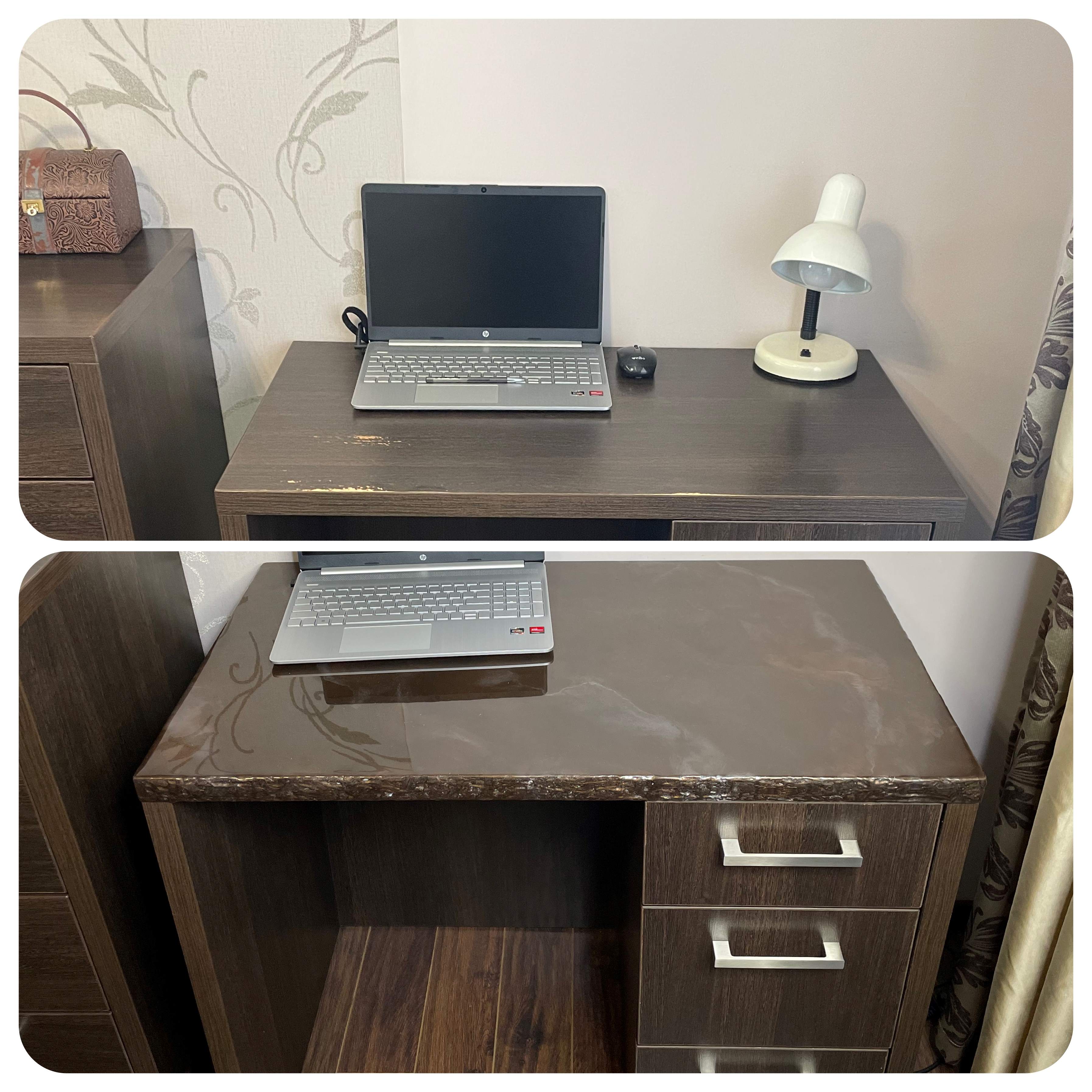 Эпоксидная столешница под натуральный камень. Epoxy effect of natural stone on the countertop