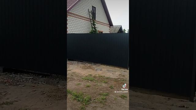 Откатные ворота из металлопрофиля I Ворота своими руками
