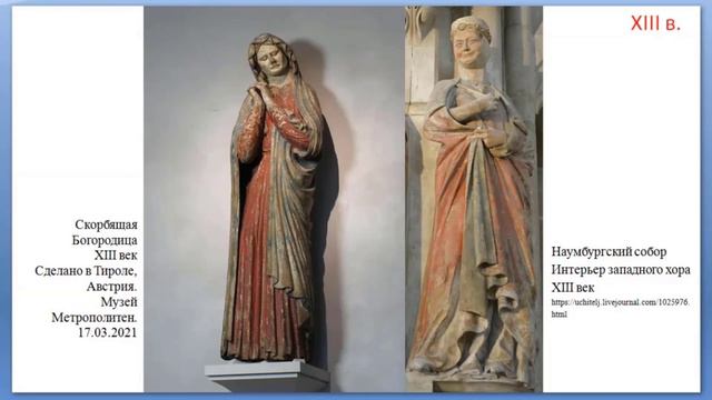 АК ЖЕНСКИЙ КОСТЮМ XIII в. Готика