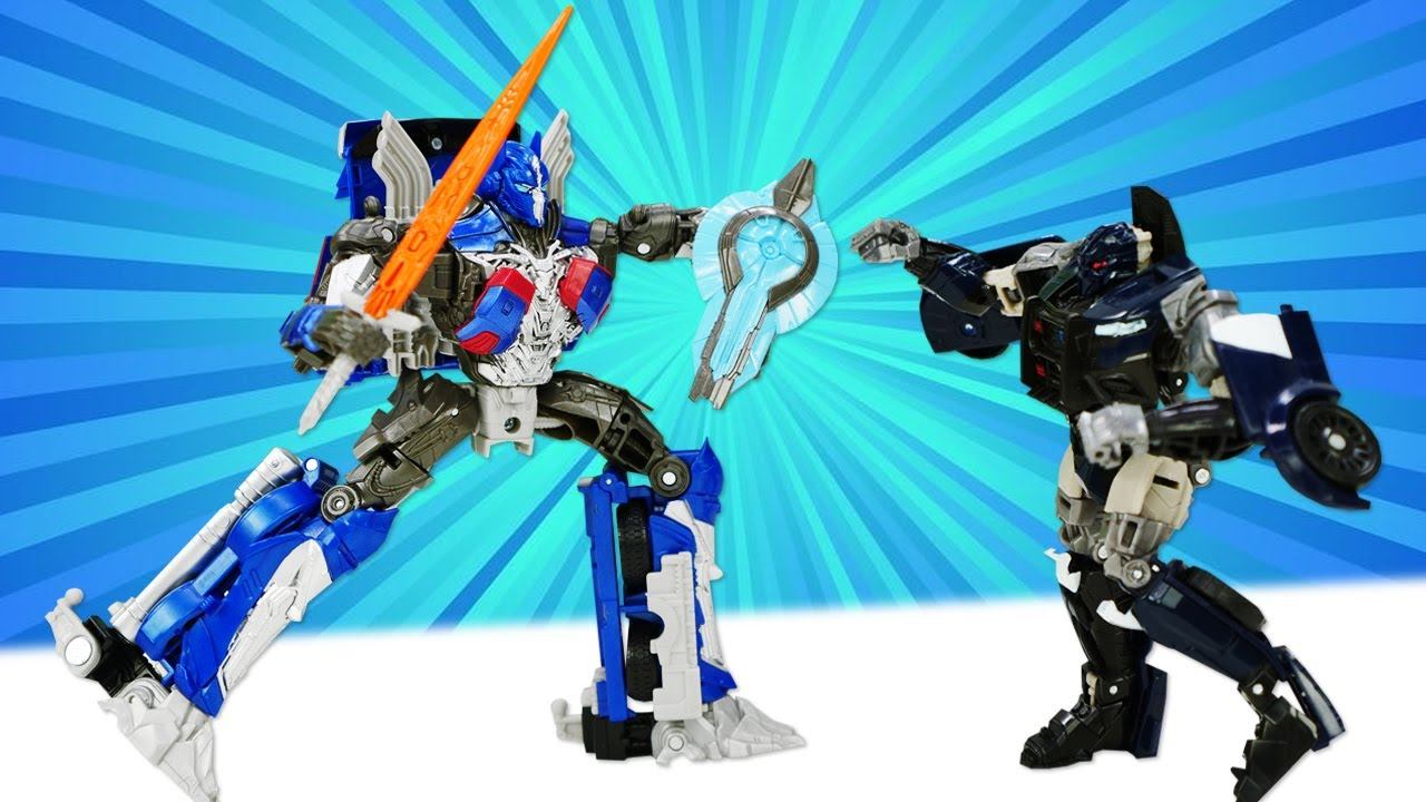 Новые игры Трансформеры - Оптимус Прайм против Десептиконов! – Видео игры для детей