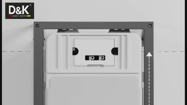 Инсталляция рамная скрытого монтажа D&K арт.DI8050127 для подвесного унитаза/инструкция по установке