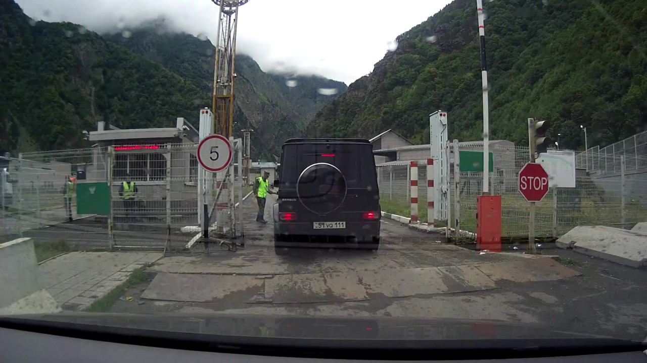 16.07.2018 Переход границы  Россия -Грузия Верхний Ларс
