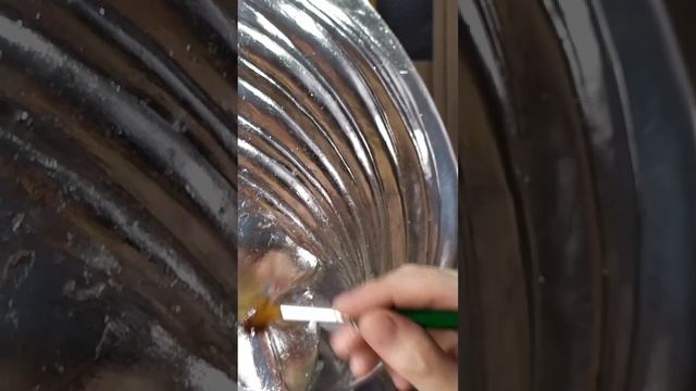 Скульптура "Беллатрикс". Этапы создания скульптуры. Тонировка, нанесение потали - серебро.