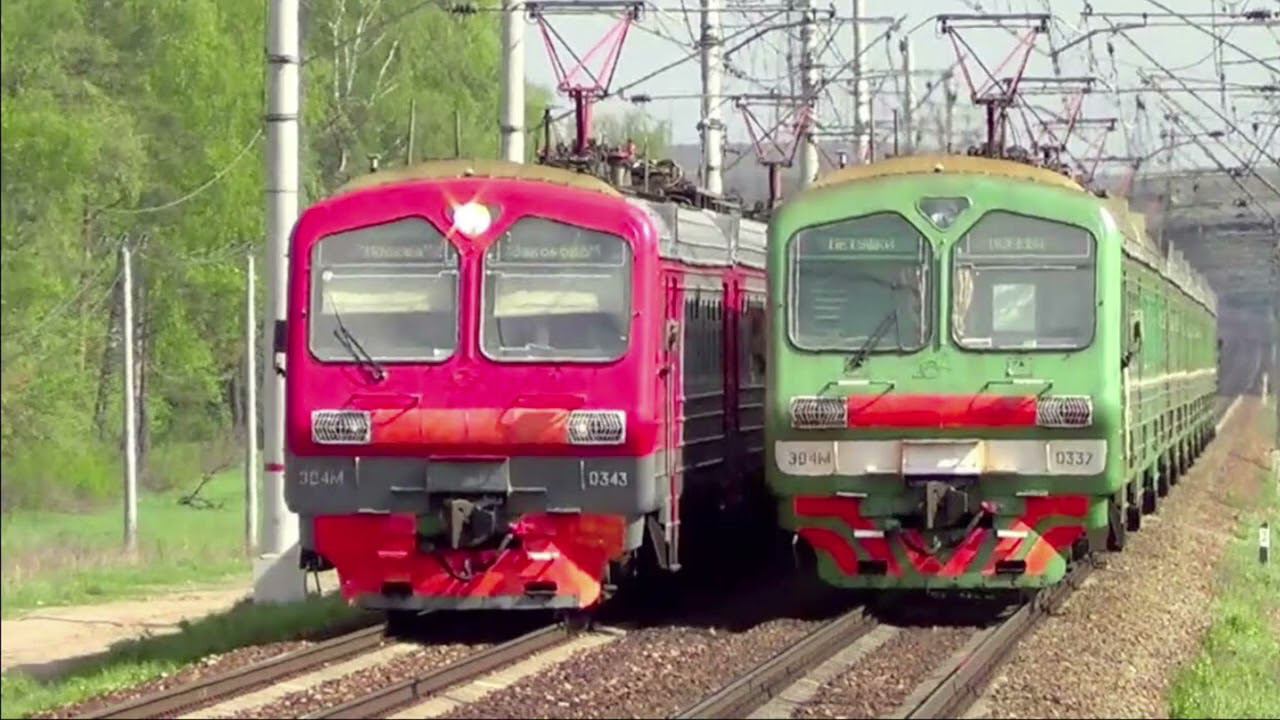 Электропоезда горьковского направления, слайды