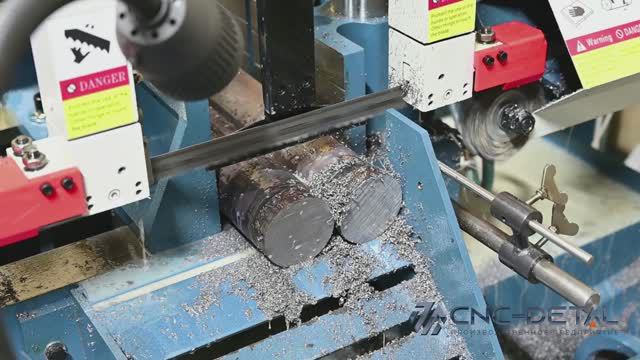 Распил металлических заготовок ленточной пилой