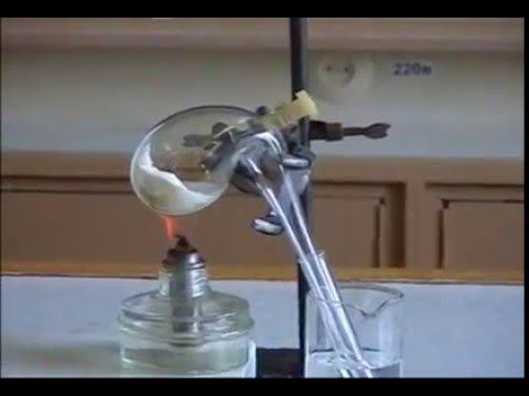 Получение азотной кислоты в лаборатории