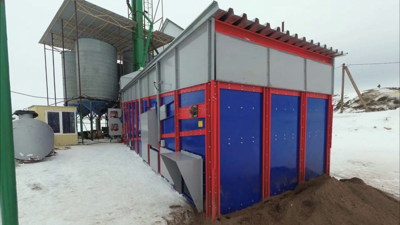 Конвейерная зерносушилка MOTUM 30 в работе