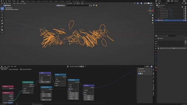 Turn Anything into a Knitting Animation With Blender Geo Nodes.