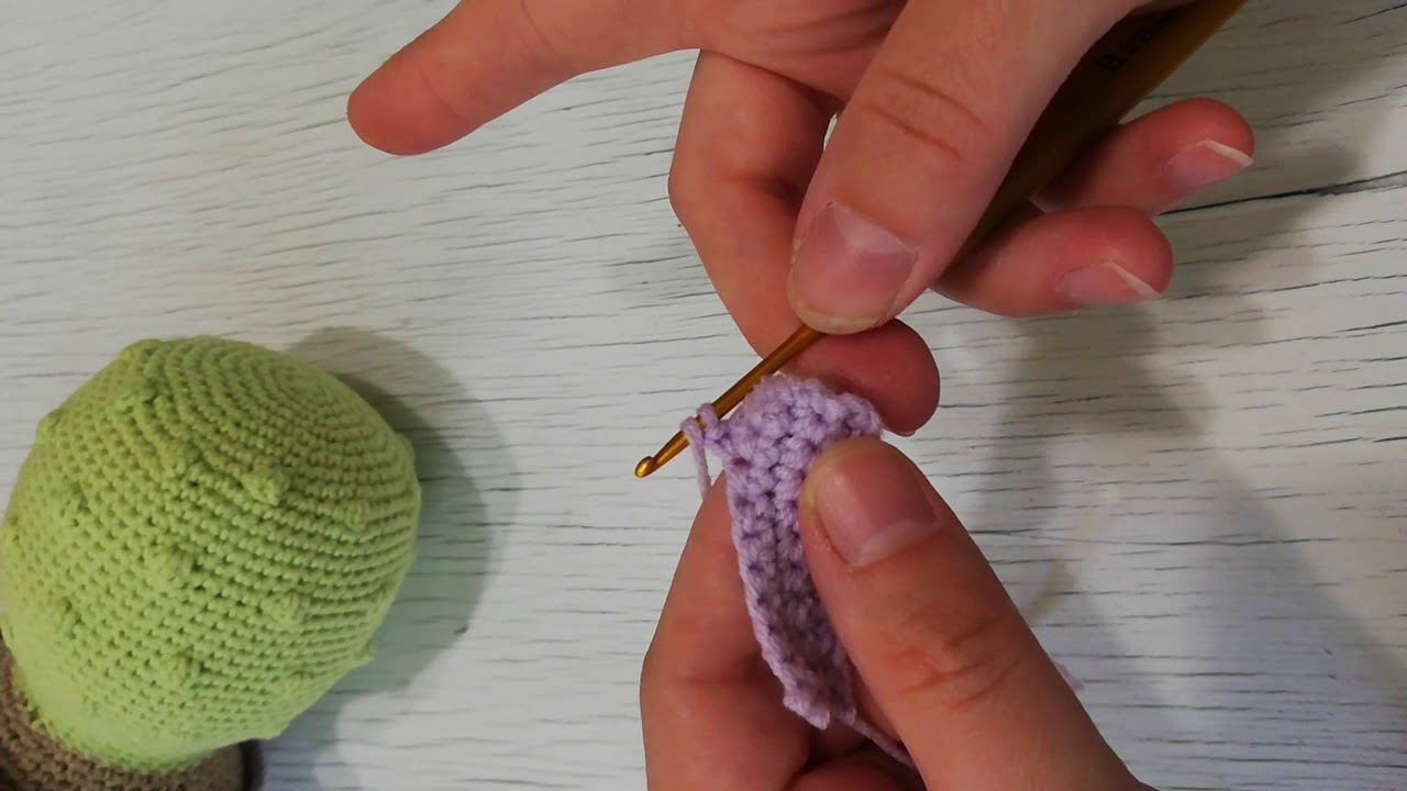 узор крючком шишечки