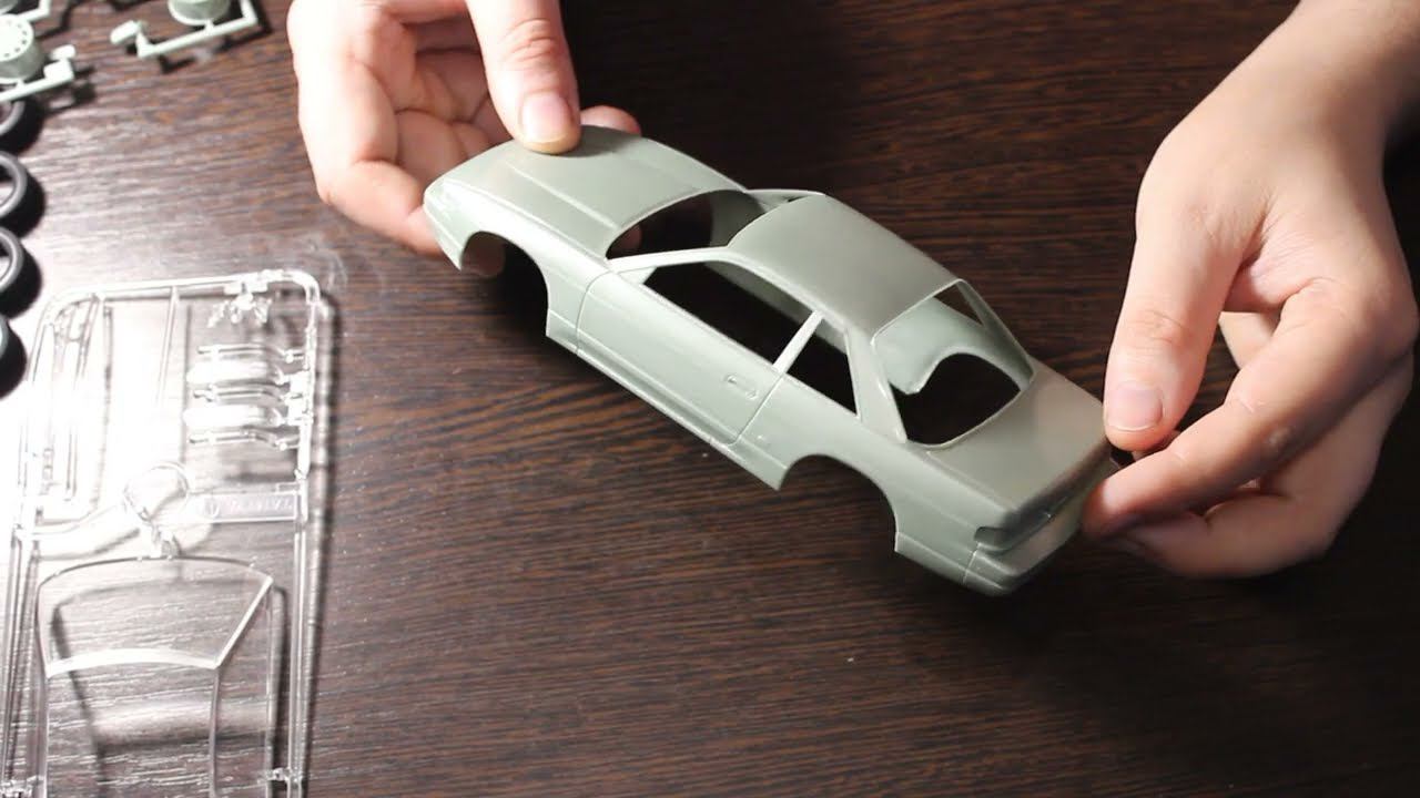 Сборка  модели Nissan Silvia K's (s13) Tamiya