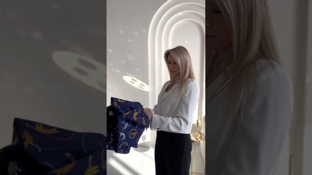 Зонт женский Flioraj 3 сложения Автомат Синий Кошки с брелоком 21043 FJ