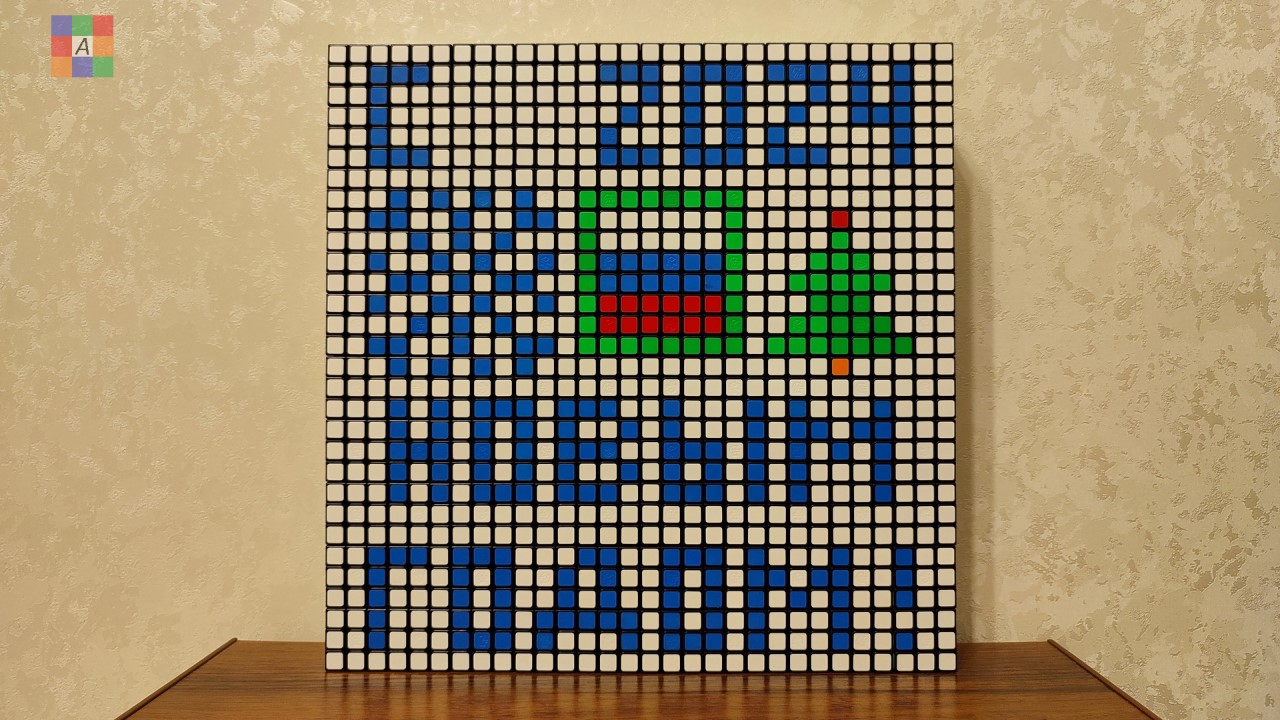С Новым годом!!!, С 2024 годом!, Rubik's Cube 3х3х3, Stop Motion, 100 Cubes