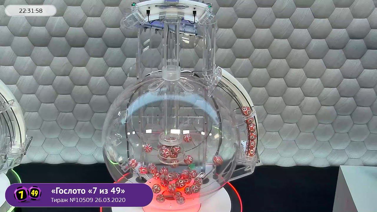 Столото представляет | Лотерея «Гослото «7 из 49». Тираж №10509  от 26.03.2020 г.