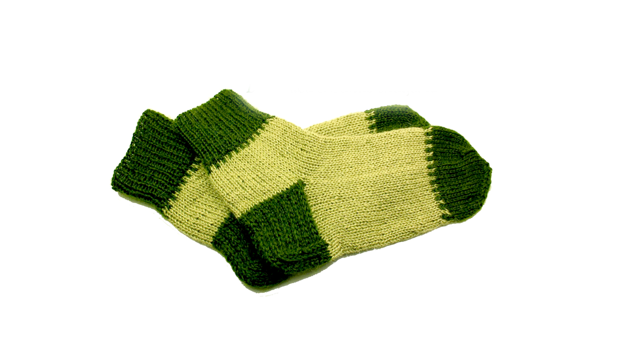 Носки спицами с двойной пяткой Василиса