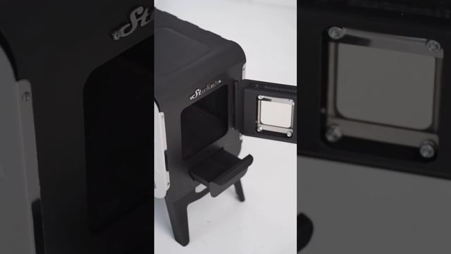 Дровяная отопительная печь Stoker COLIBRI 5-C со стеклом и складными ножками