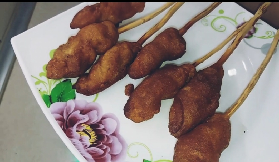 Корн чикен на палочках