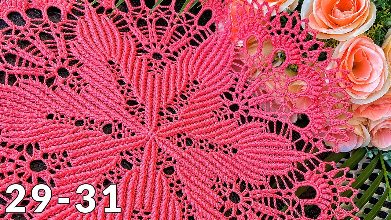 Салфетка крючком, Тереза, 29-31