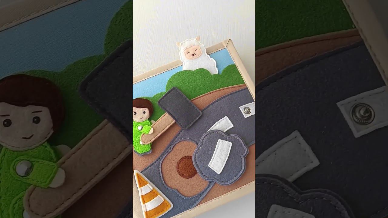 Мастер-класс - Машинки. Книга из фетра для мальчиков