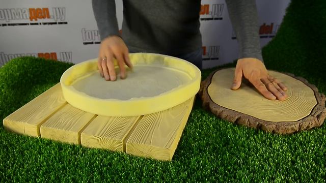 Формы для плитки Бетонные Деревяшки и Сосновый Срез. Тротуарная Плитка Своими Руками