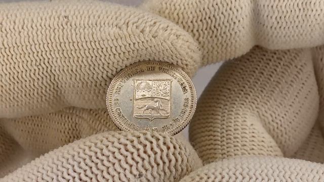 Венесуэла  25 сентимо, 1960 года.