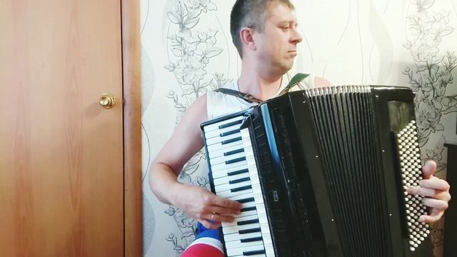 Белым снегом на аккордеоне (аккордеон кавер) Аккордеонист