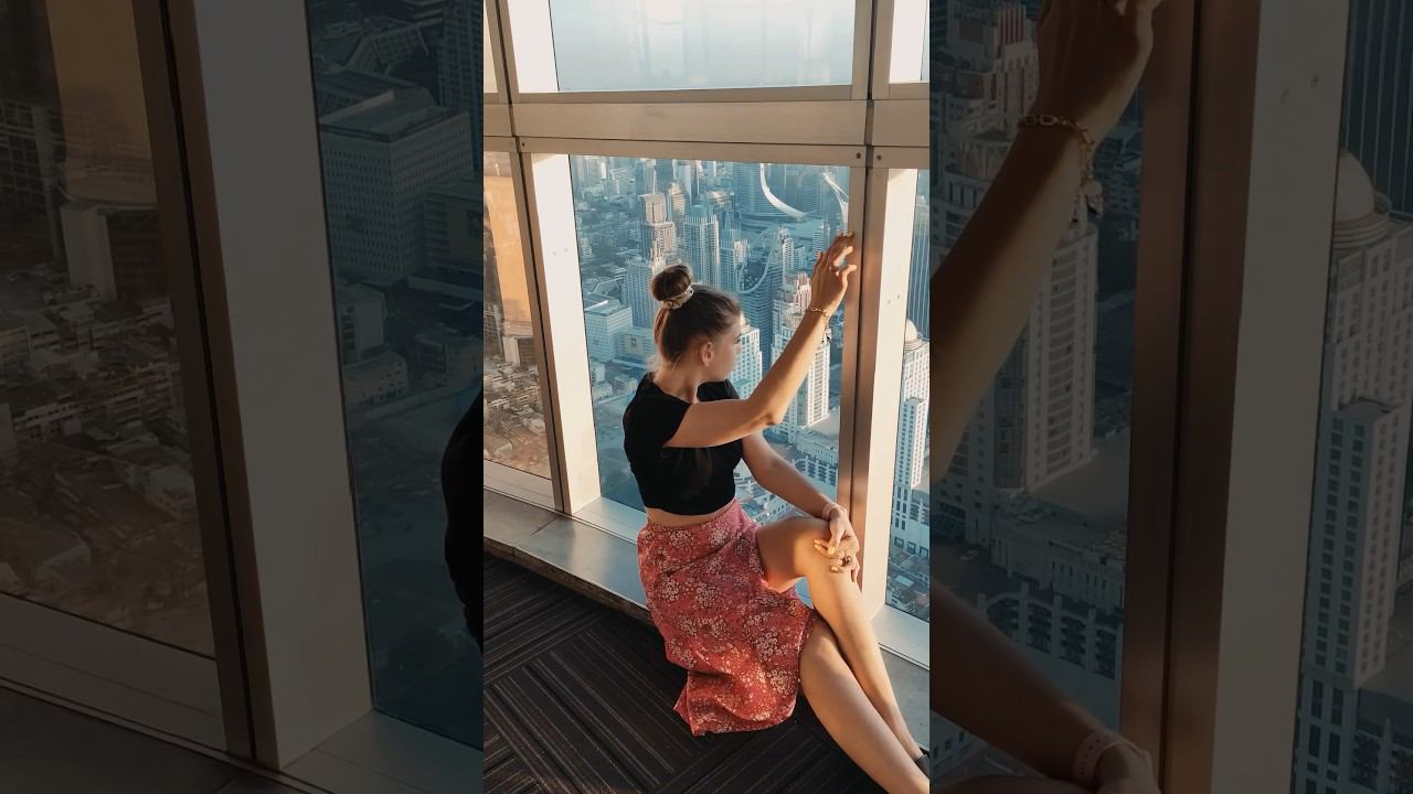 Baiyoke Sky Tower. Смотровая площадка в Бангкоке  #thailand #shorts #закат #bangkok