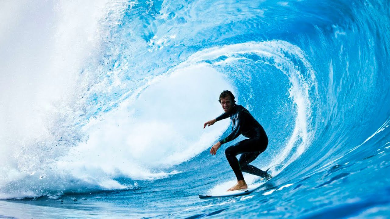 Серфер, Катающийся на волнах/Без авторских прав/Фон/Анимация/Стоковые кадры/ Графика/Зеленый экран/