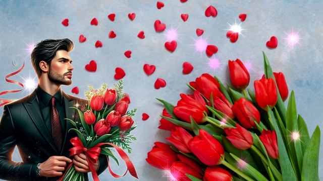 Футажи к 8 марту, тюльпаны ???цветы