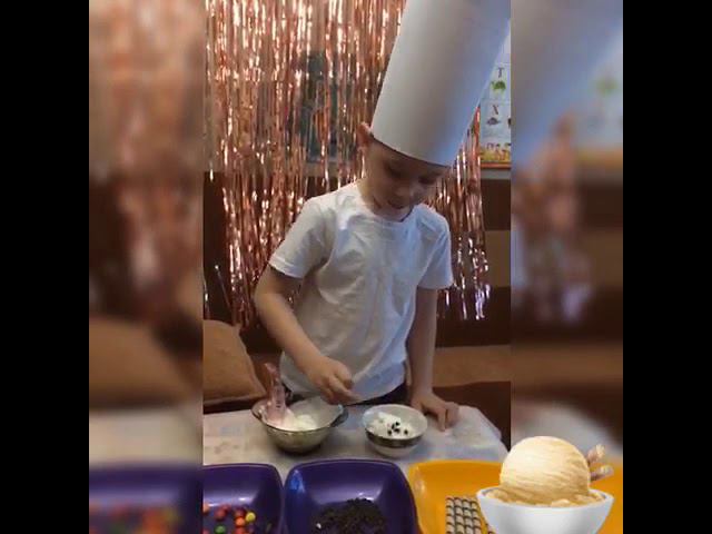 Волик Денис - участник конкурса "Лучший десерт из мороженого"