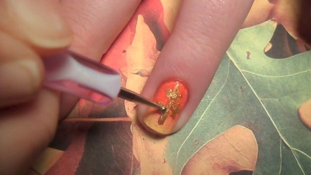 Leaves Of Fall Nail Tutorial