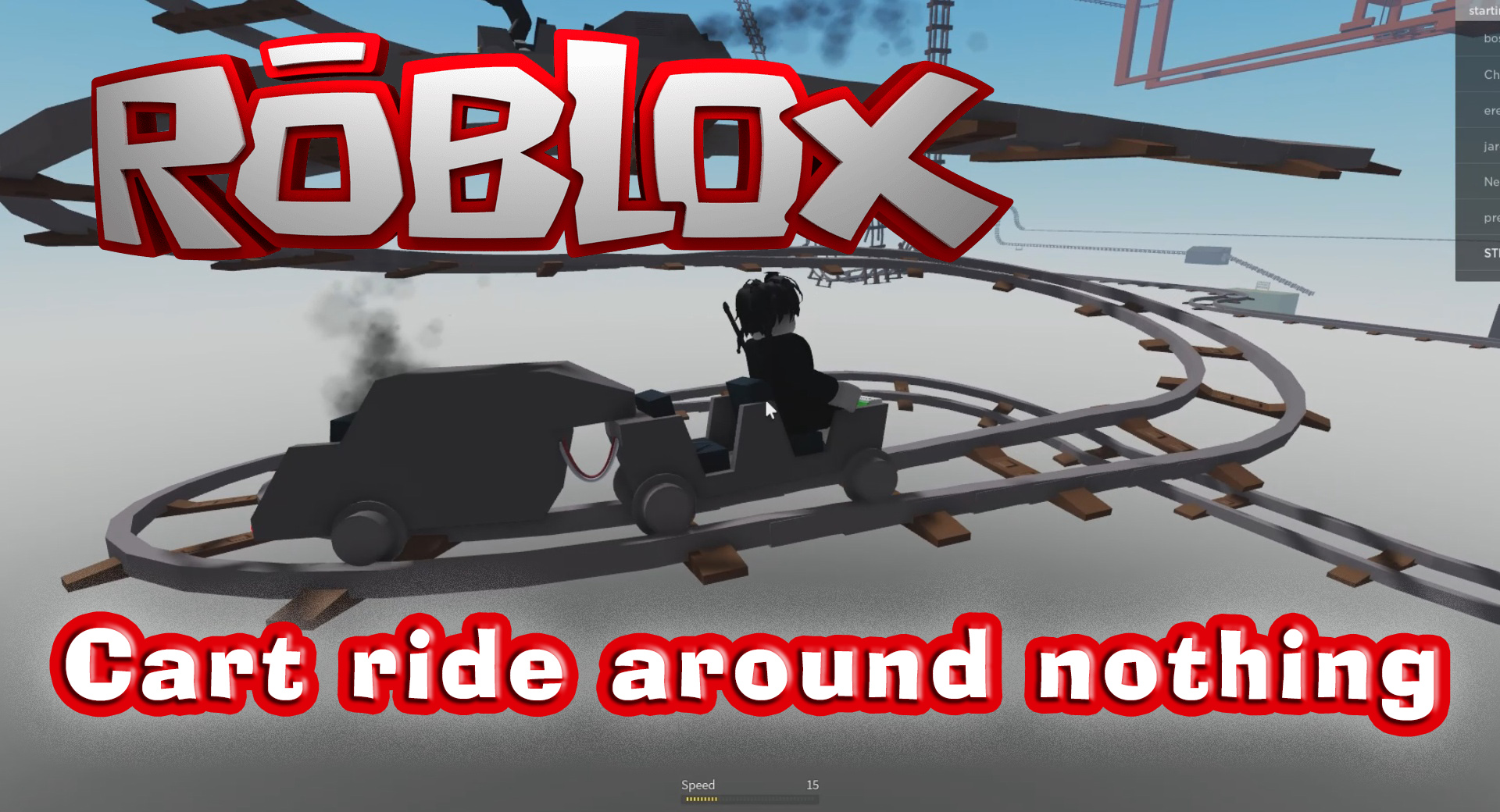 Roblox:  Cart ride around nothing | Поездка на тележке вокруг ничего