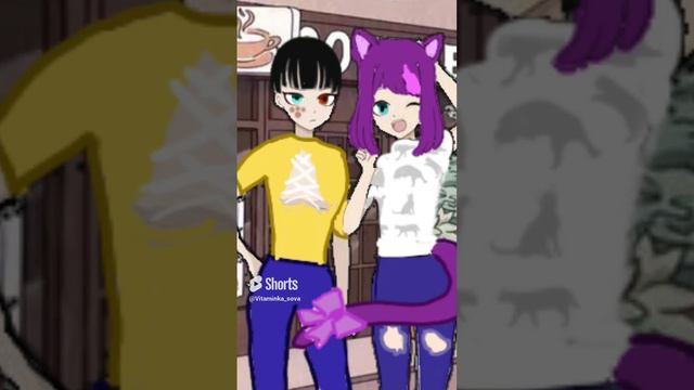 Арт с новой подругой Мини Кити Гача клуб Гача лайф Гача Нокс