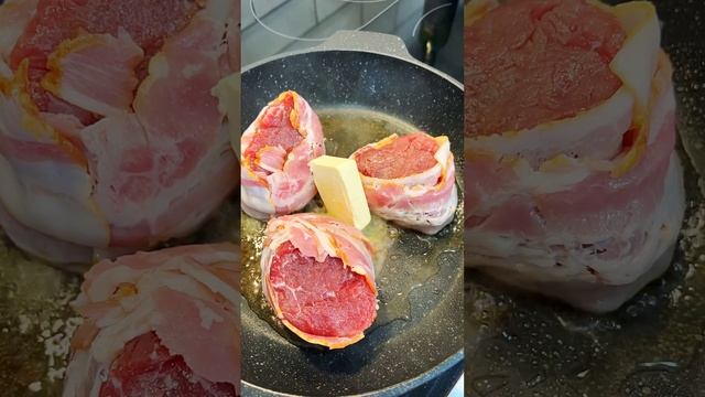 Как приготовить стейк? Готовим Филе миньон! #Shorts