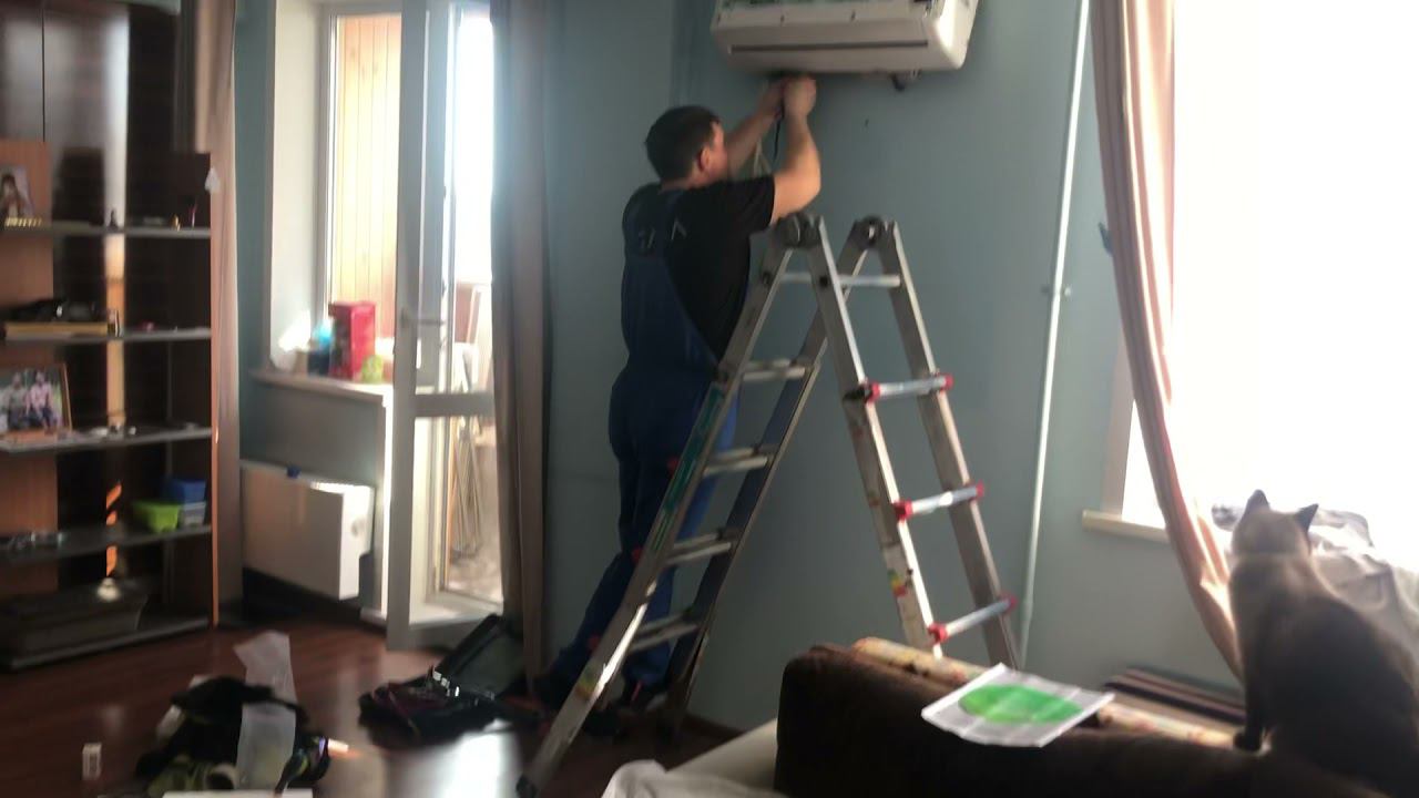 10.04.2021 г. Установка кондиционера1