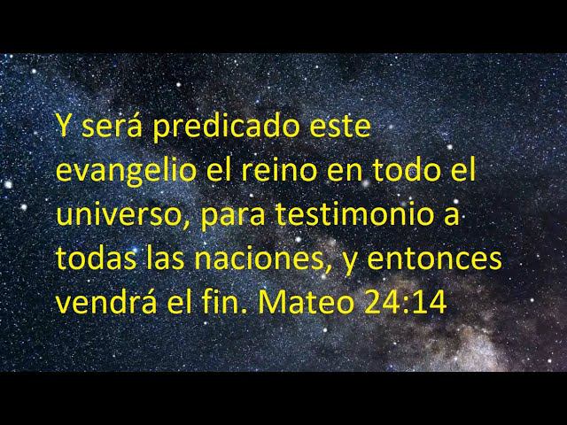 Y será predicado este evangelio del reino en todo el mundo, y entonces vendrá el fin