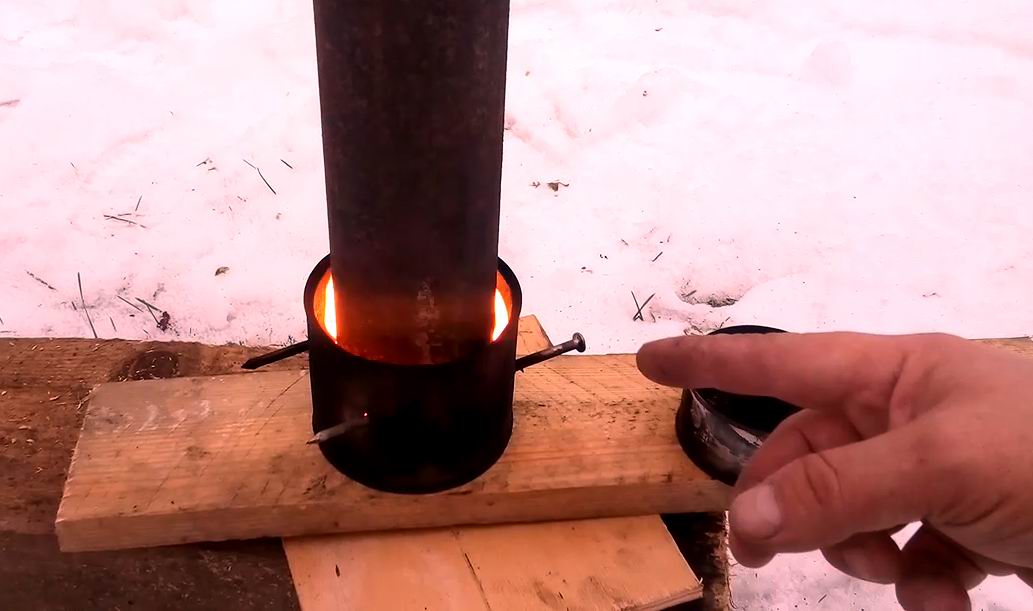 Печь на отработке - СУПЕРМОЩЬ - что будет. Хорошая идея.